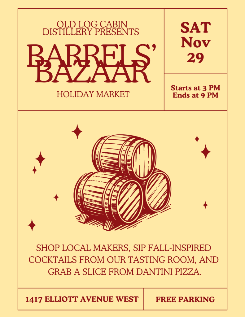 Celebrate Small Business Saturday at the Old Log Cabin Distillery’s ...